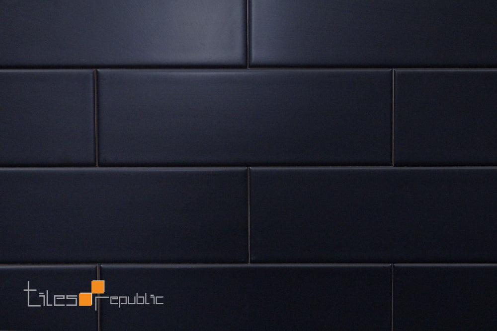 Black Matt 100x300 Subway Wall
