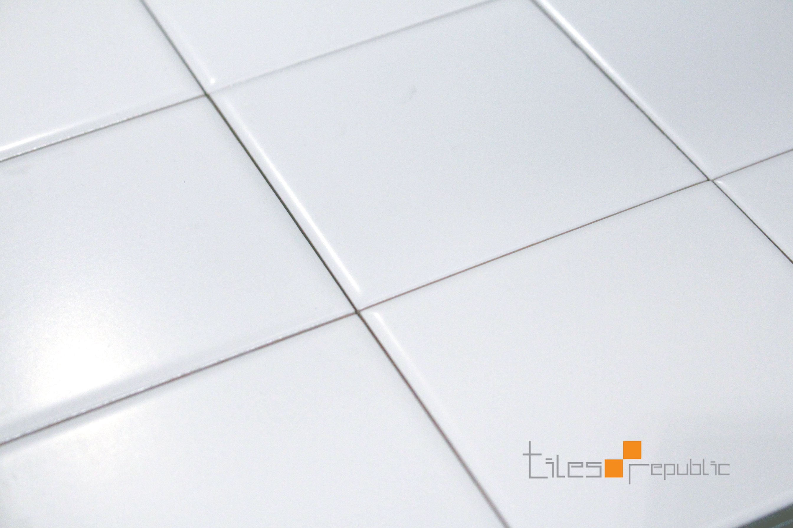 White Tile Matt 100x100 Wall