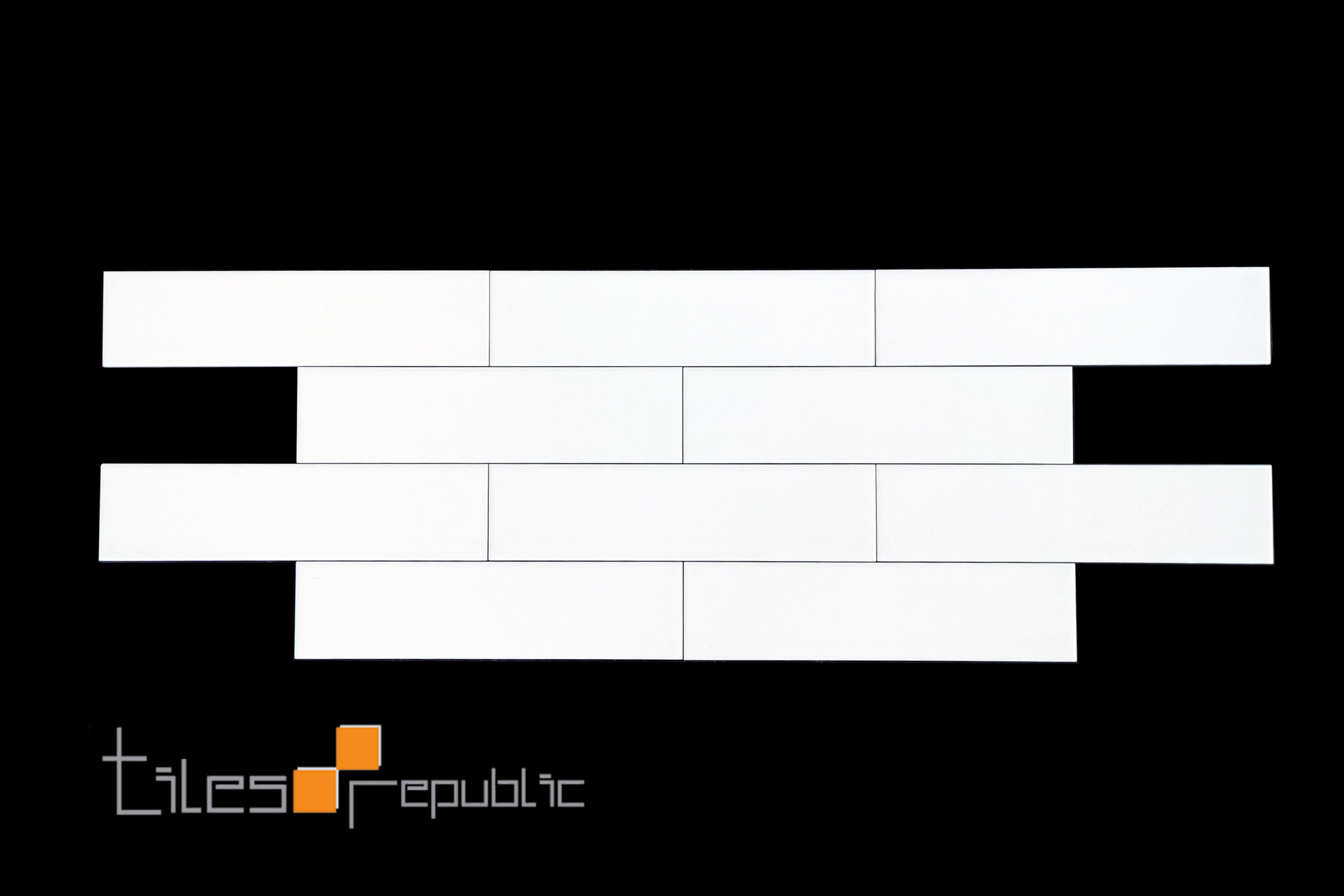 White Matt 75x300 Subway Wall